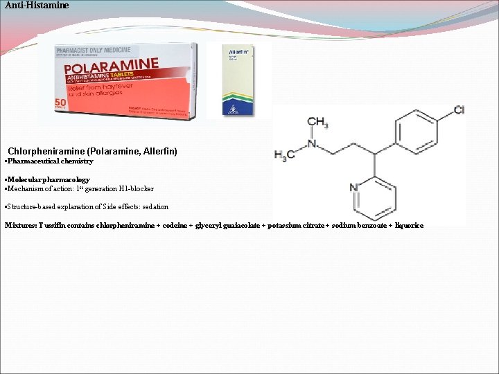 Introduction of AntiHistamine AntiHistamine Diphenhydramine Benylin ...