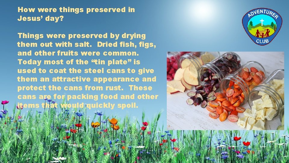 Adventist Adventurer Award Tin Can Fun Presented by