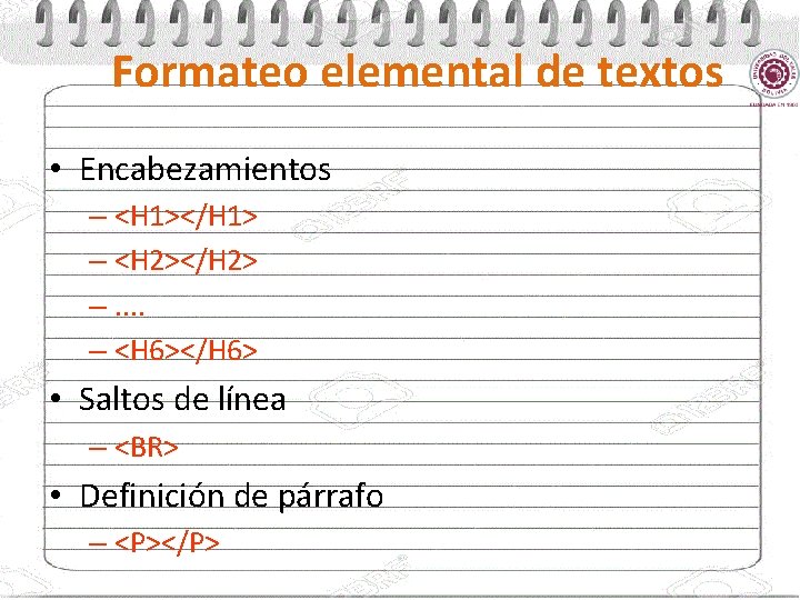 Tema 4 Lenguaje HTML Parte 1 Lic Claudia