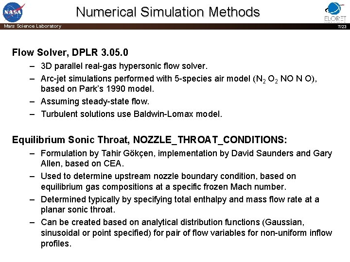 Mars Science Laboratory ArcJet Computational Simulations of Ablators