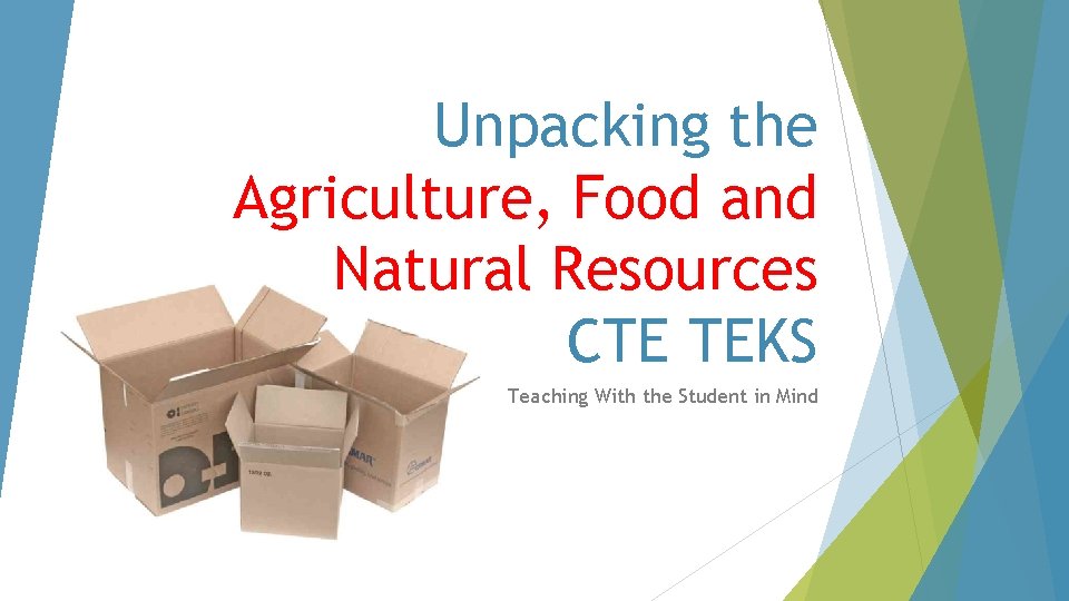 Unpacking the Agriculture Food and Natural Resources CTE