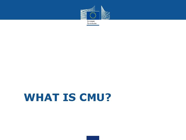 Building a Capital Markets Union for the EU