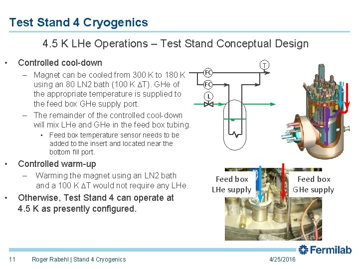 Test Stand 4 Cryogenics Conceptual Design Review Roger