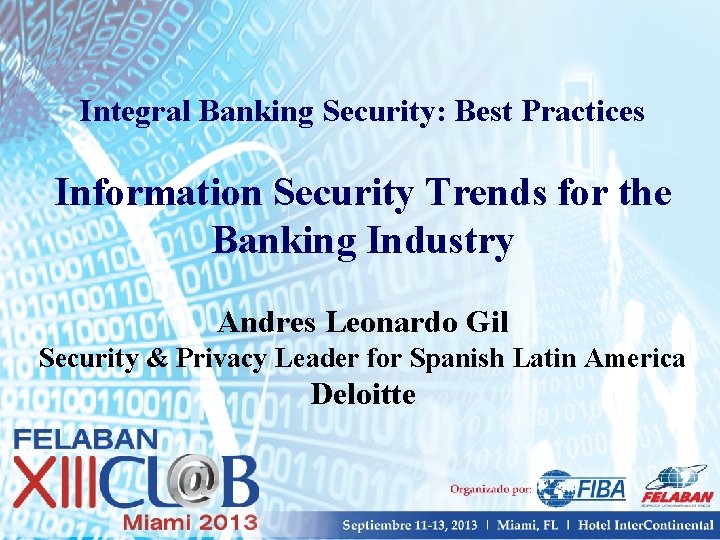 Integral Banking Security Best Practices Information Security Trends