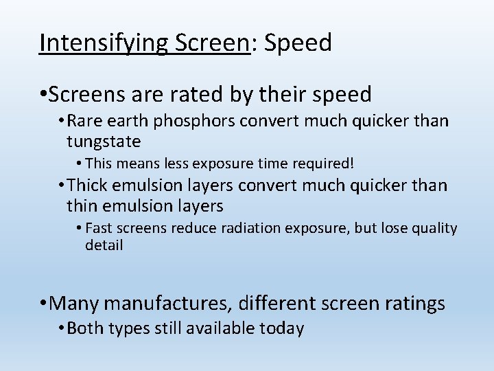 Imaging on Film RVT Chapter 5 Learning Objectives