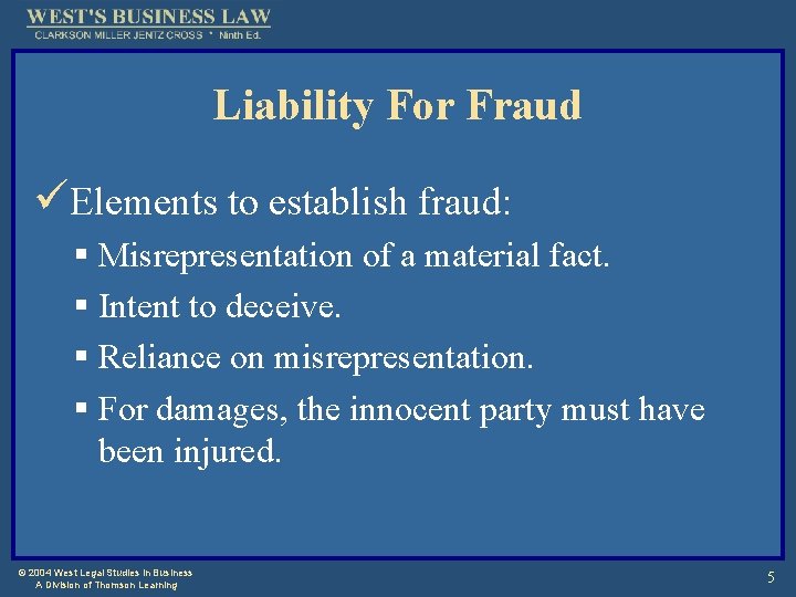 Chapter 52 Liability of Accountants and Other Professionals