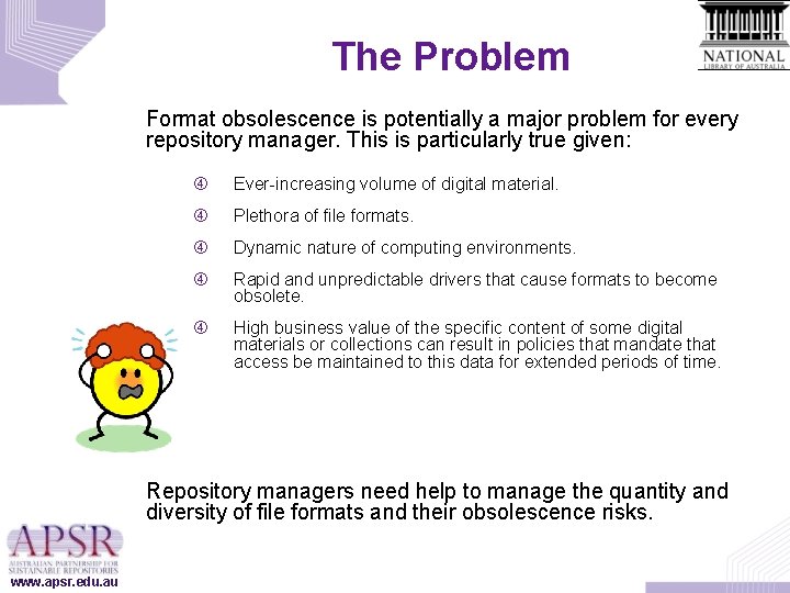 Defining File Format Obsolescence a risky journey David
