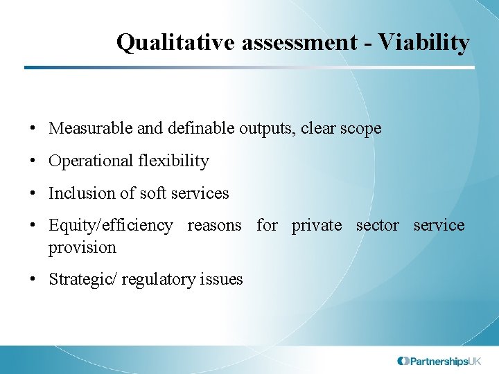 Difference between Quantitative and Qualitative Vf M Criteria