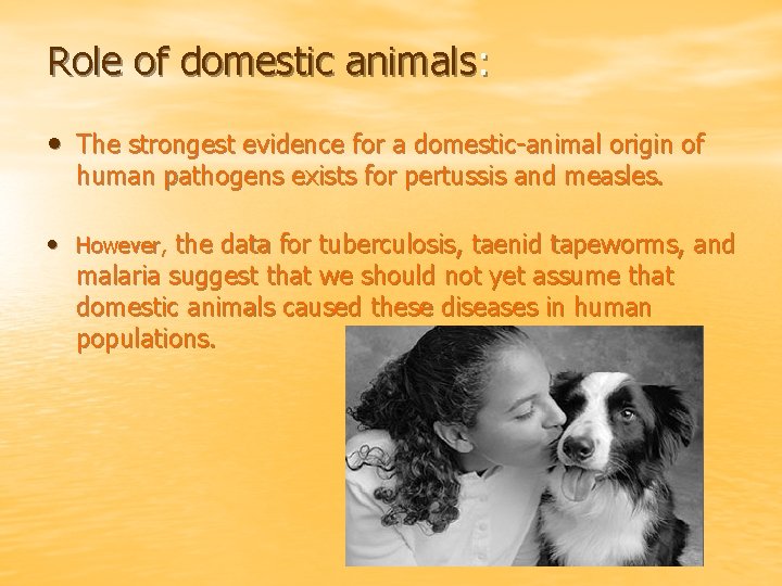 Agriculture and Domestic Animals the Evolution of Human