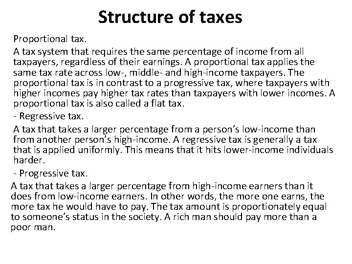 Importance of Tax Types and Objectives of Tax