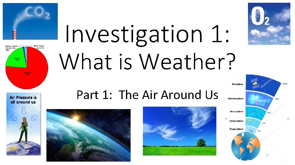 Investigation 1 What is Weather Part 1 The
