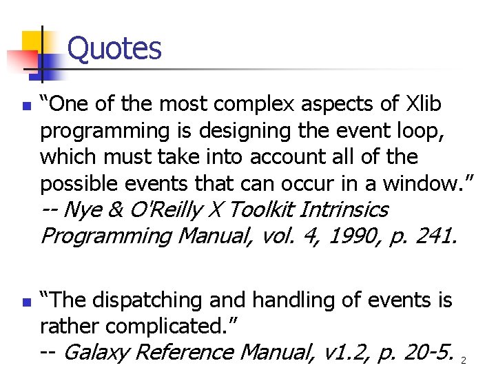 Lecture 6 Window Manager Input Models Brad Myers