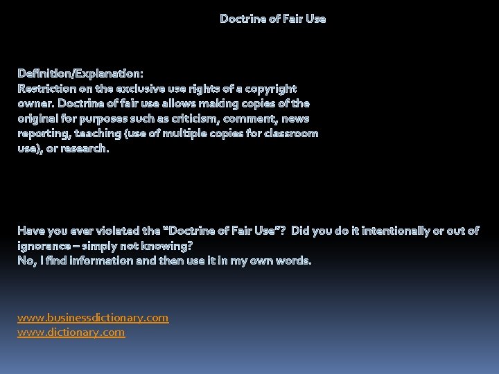 COPYRIGHT AND FAIR USE GUIDELINES BY KAITLYN SOMOGYE