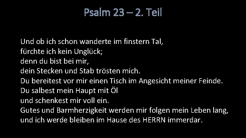 Mit Psalm 23 Kreativ Umgehen: Psalmkopien Bilder – VFIGOM
