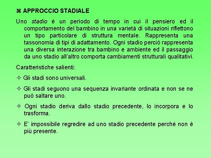 JEAN PIAGET 1896 1980 LA TEORIA DEGLI STADI