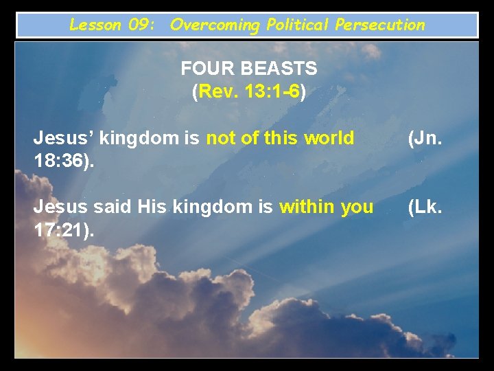 Lesson 09 Overcoming Political Persecution Victory Assured Class