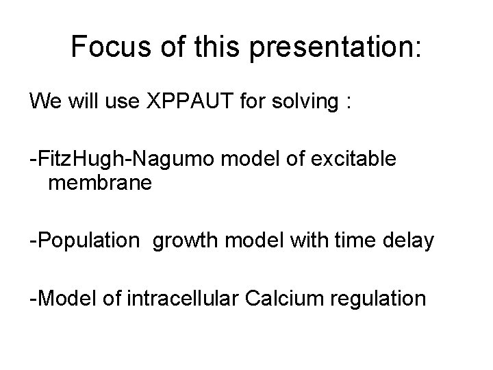 XPPAUT Differential Equations Tool B Ermentrout J Rinzel