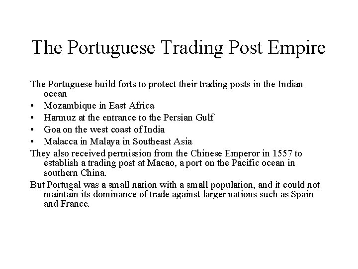 Transoceanic Encounters and Global Connections The Columbian Exchange