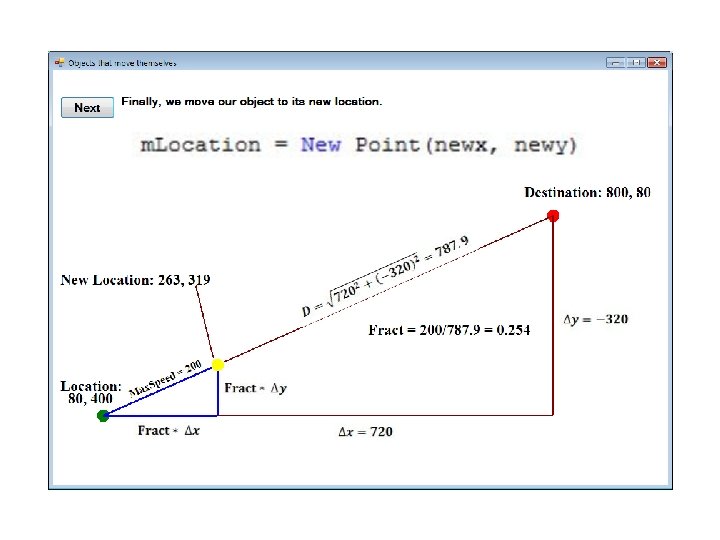 Moveable Objects Program Creating objects that know where