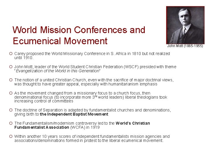 Modern Missions 1900 2000 Part 1 The battle