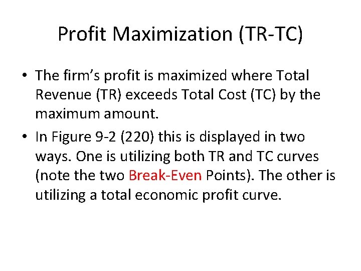 The Four Market Models How do businesses decide
