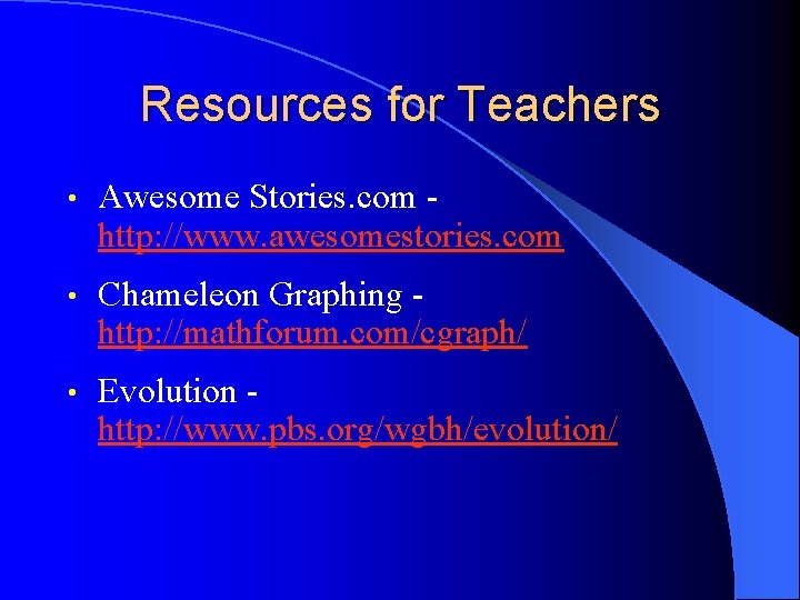 Online Resources for ABE ASE Classroom Teachers Todd