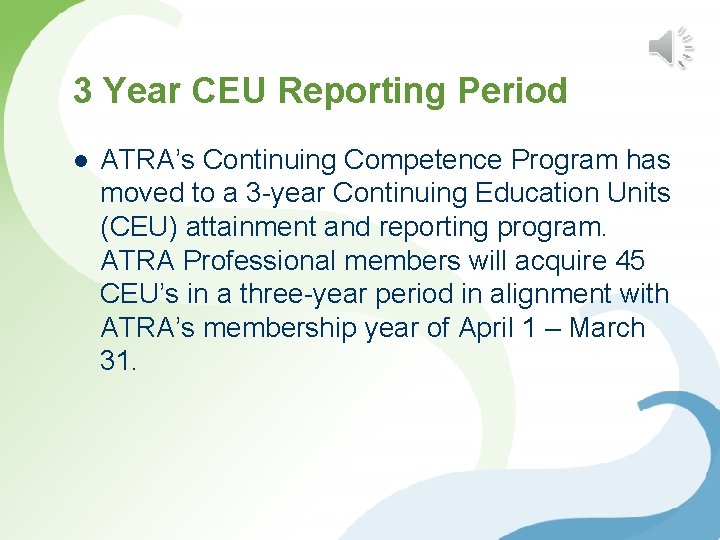 There is audio for this presentation it will