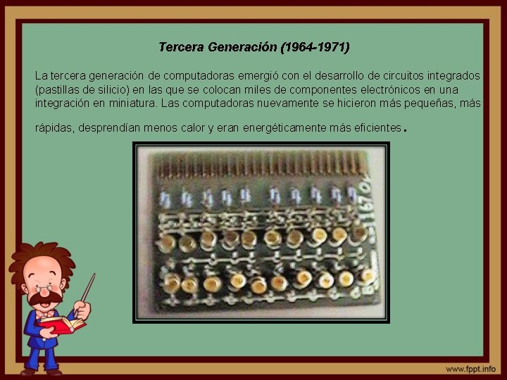 Historia y generaciones de los computadores TECNICO EN
