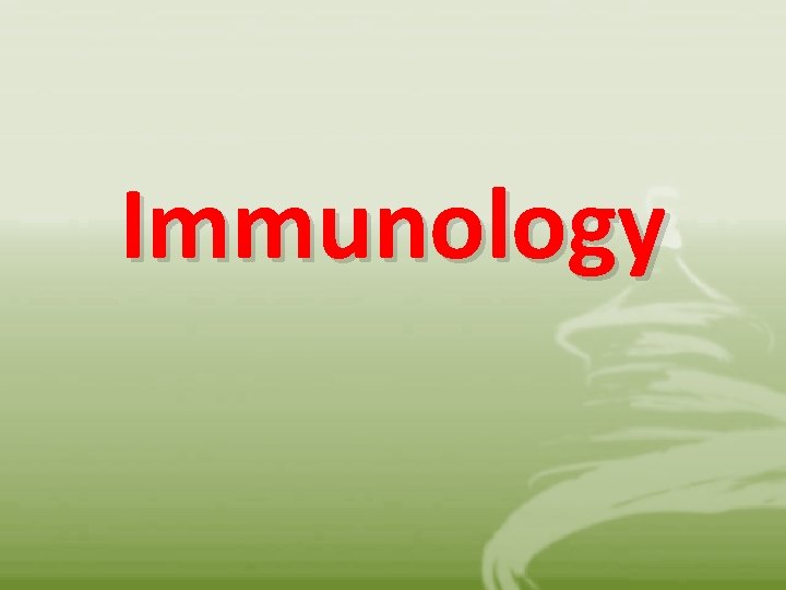 Immunology Course Outline Introduction Elements of Innate and