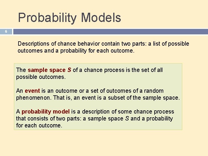 CHAPTER 10 INTRODUCING PROBABILITY The Basic Practice of