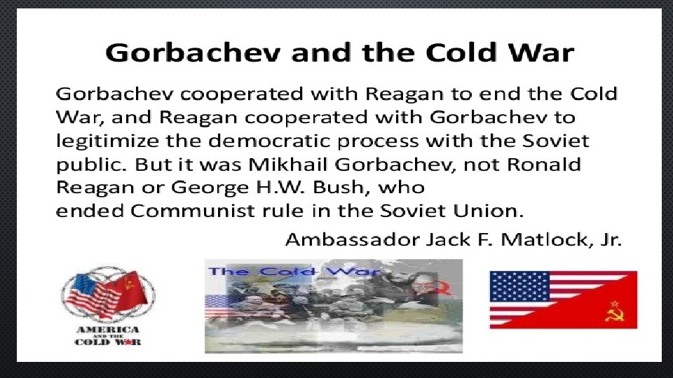 THE COLD WAR 1947 1991 AN IDEOLOGICAL CONFLICT