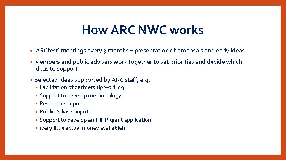 ARC NWC Developing a Social Prescribing Research Strategy