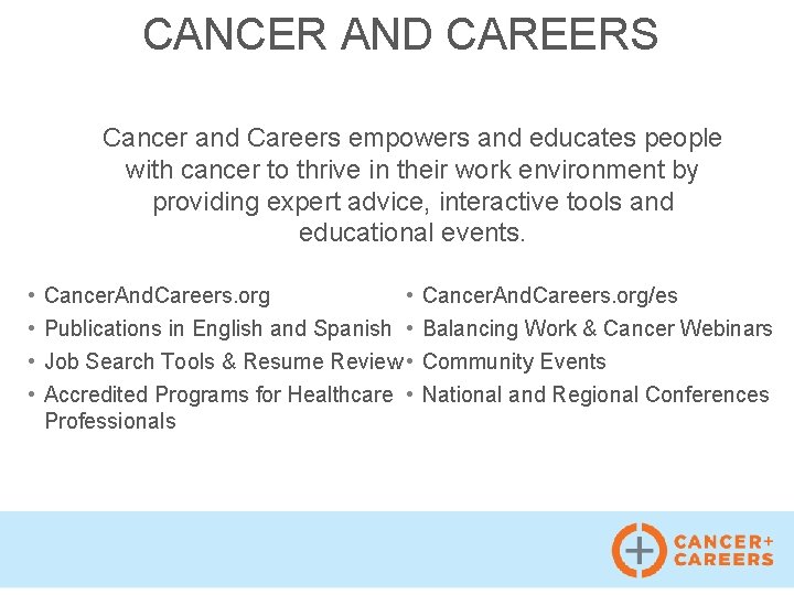 Cancer in the Workplace How Employers Can Help