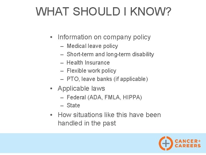 Cancer in the Workplace How Employers Can Help