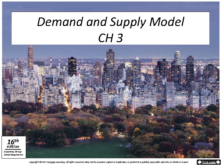 Demand Supply Model CH 3 16 th edition