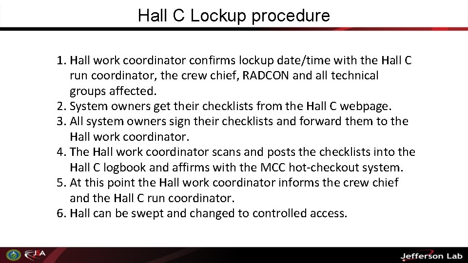 Hall C Experiment Readiness Review Prepared By Walter