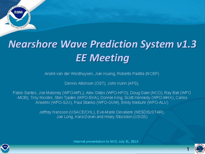 Nearshore Wave Prediction System v 1 3 EE