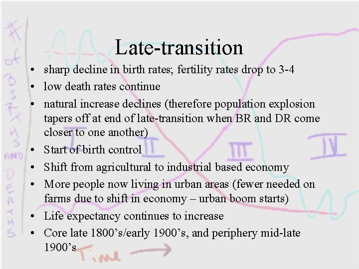 The Classic Stages of Demographic Transition Note Natural