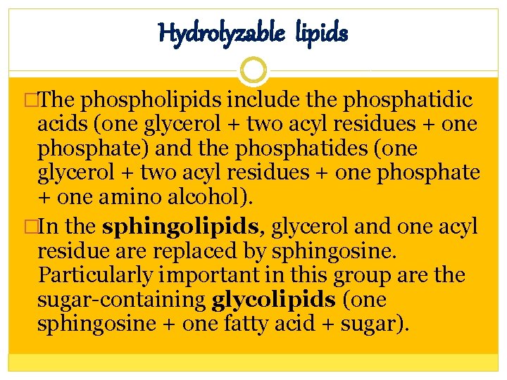 TYPES OF LIPID PRESENTED BY SANIA TAHRIM DEPARTMENT