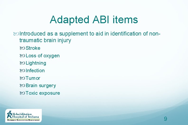Screening for Brain Injury presented at Brain Injury