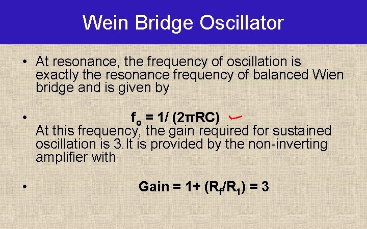 Expt No 5 Wein Bridge Oscillator https aeiitr