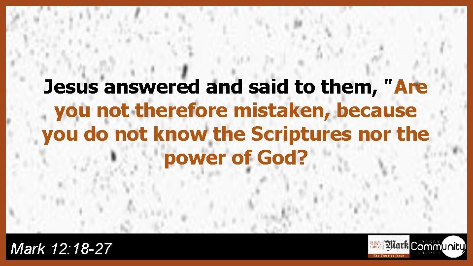 The Story of Jesus The Story of Jesus