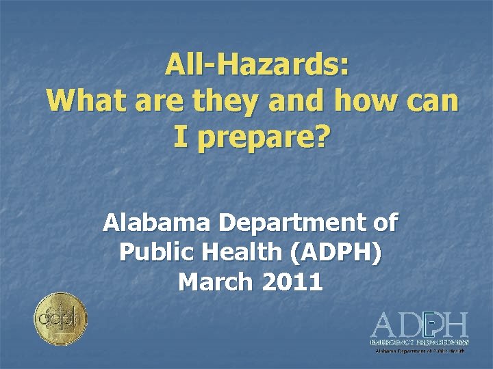AllHazards What are they and how can I