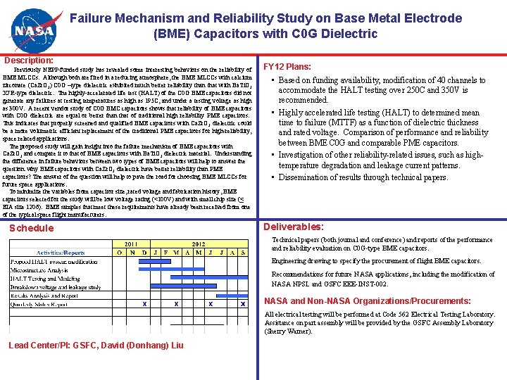 Failure Mechanism and Reliability Study on Base Metal
