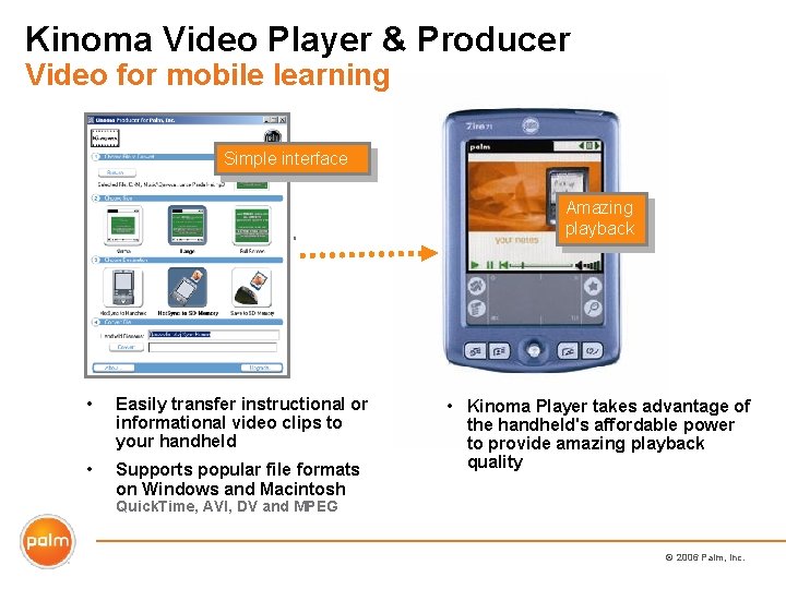 Kinoma Library 2006 Palm Inc All worldwide rights