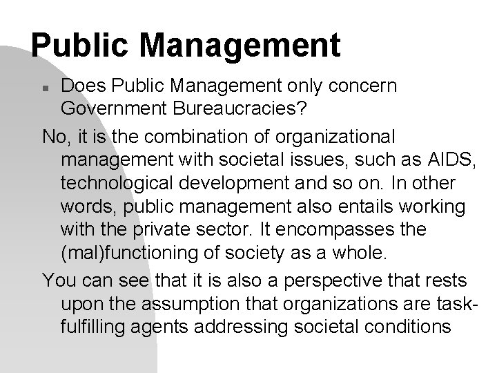 What is Public Management and Some Related Topics