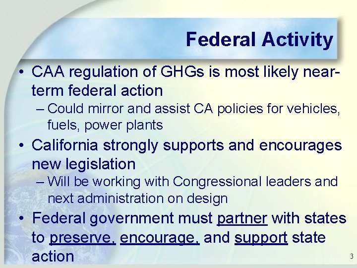 NACAA Fall Membership Meeting State and Local Initiatives