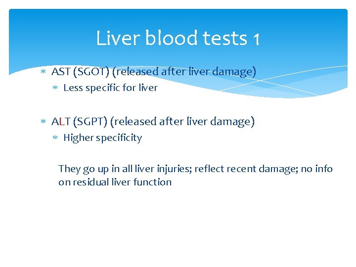 Laboratory Medicine of the liver Anatomy of the