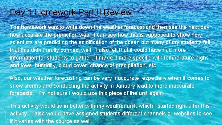 Ocean Acidification Is there a problem Stacey Sebert