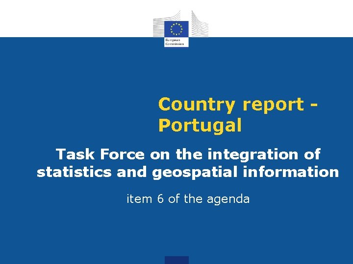 Country report Portugal Task Force on the integration